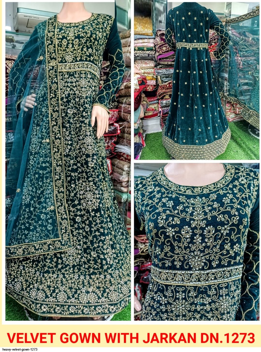 Heavy Velvet gown 1273