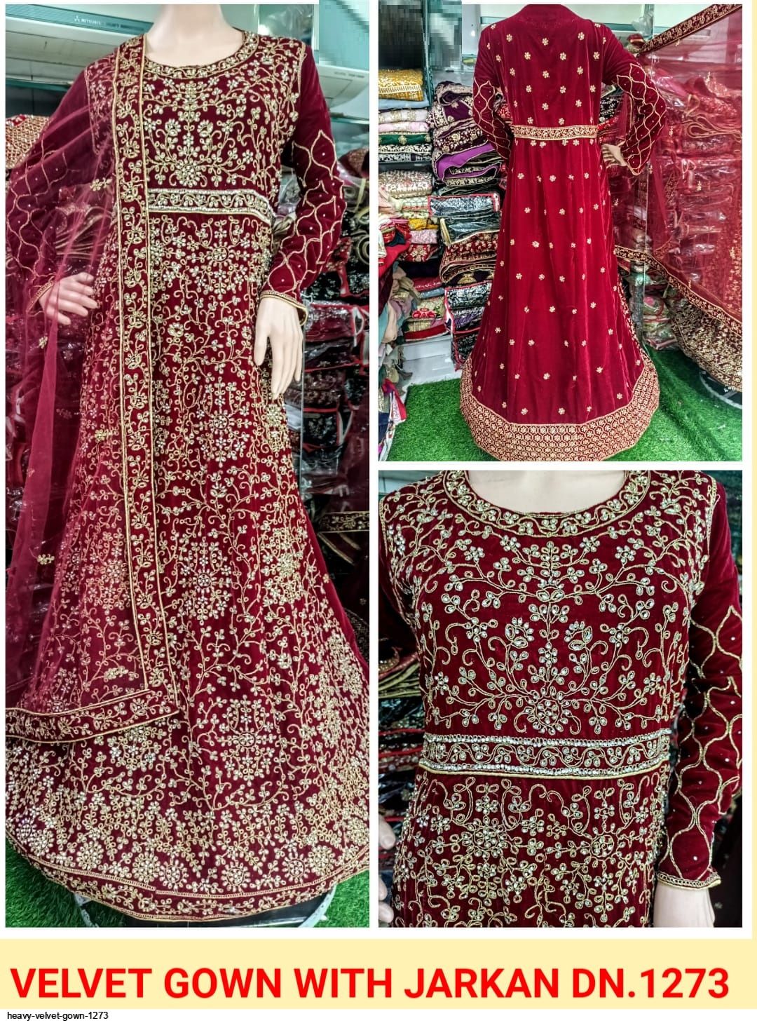 Heavy Velvet gown 1273