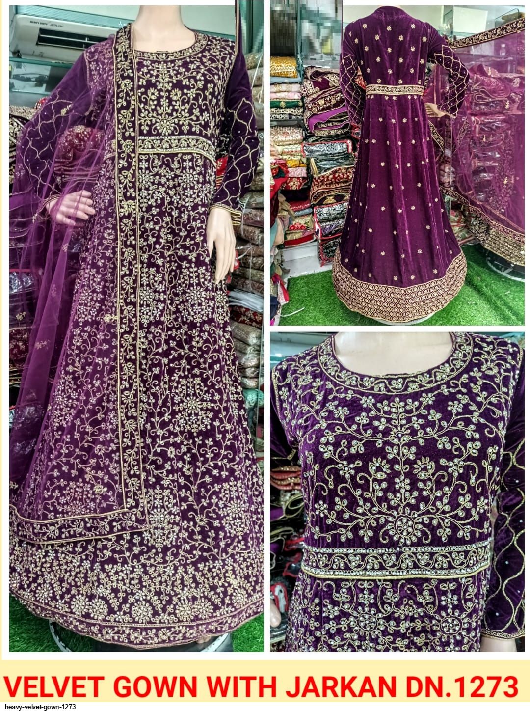 Heavy Velvet gown 1273