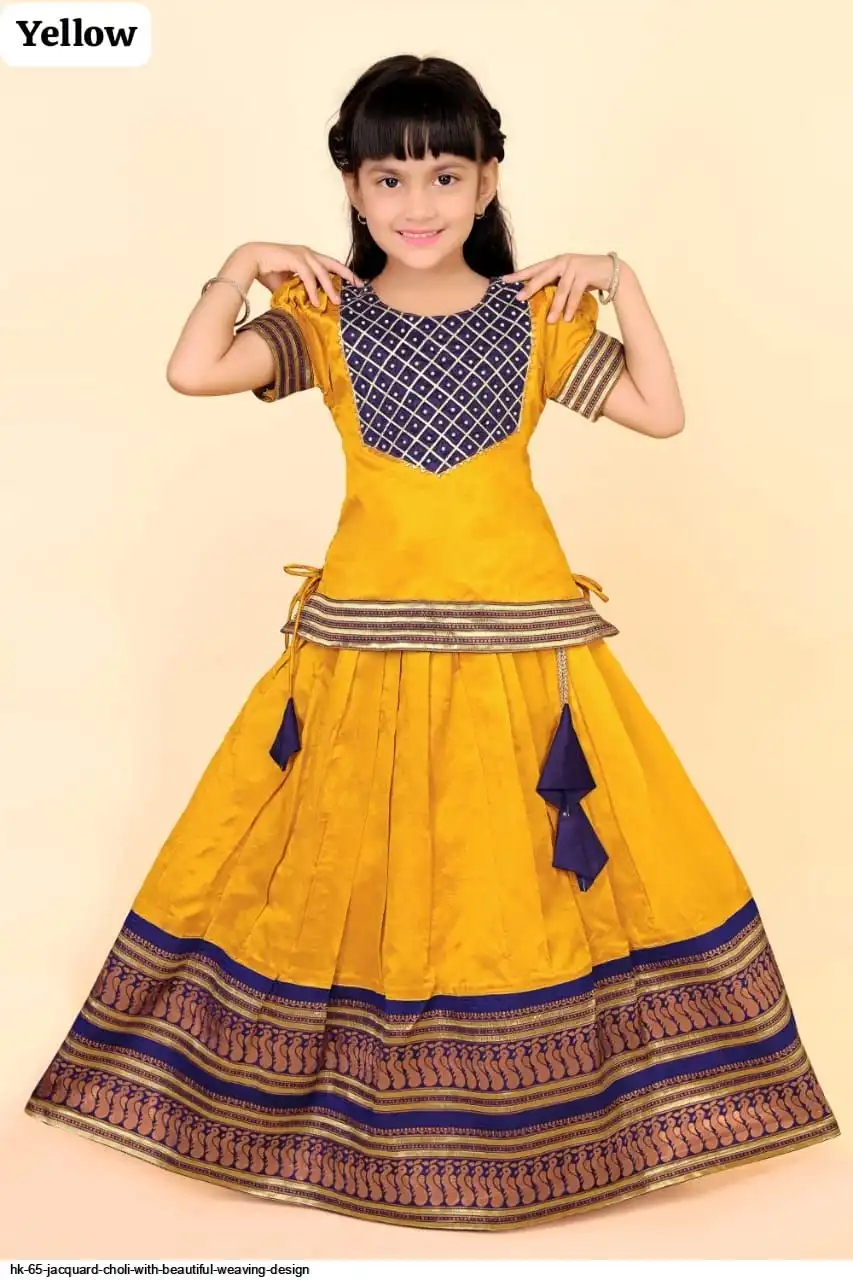 HK 65 JACQUARD CHOLI WITH BEAUTIFUL WEAVING DESIGN