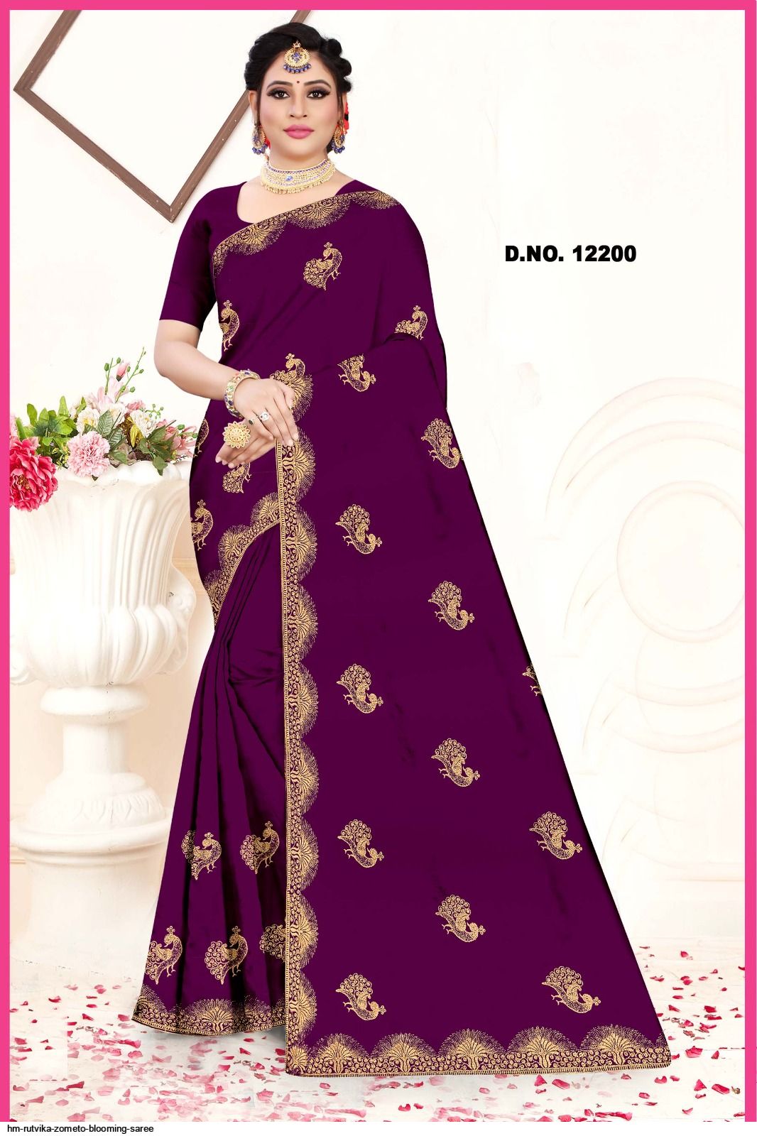 HM RUTVIKA ZOMETO BLOOMING saree