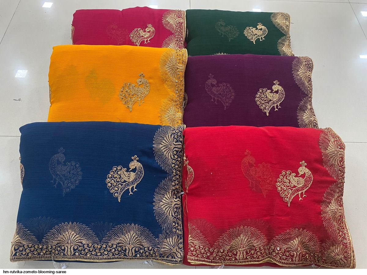 HM RUTVIKA ZOMETO BLOOMING saree
