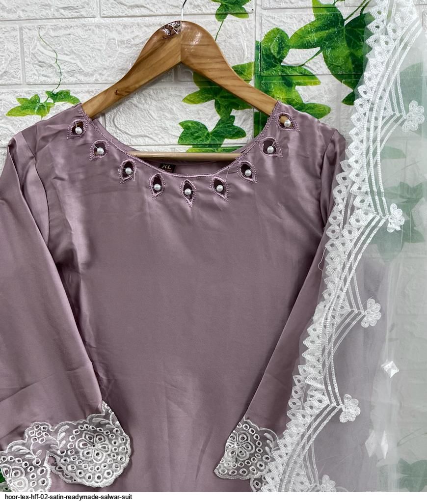 Hoor Tex HFF 02 SATIN READYMADE SALWAR SUIT