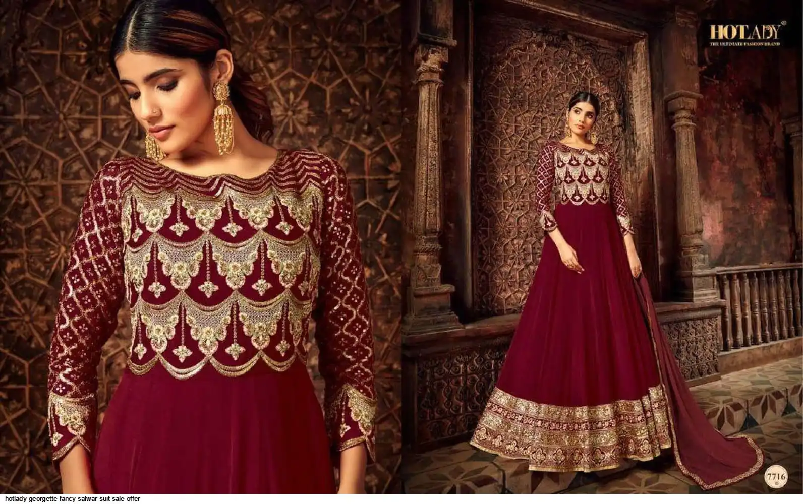 Hotlady georgette FANCY SALWAR SUIT SALE OFFER