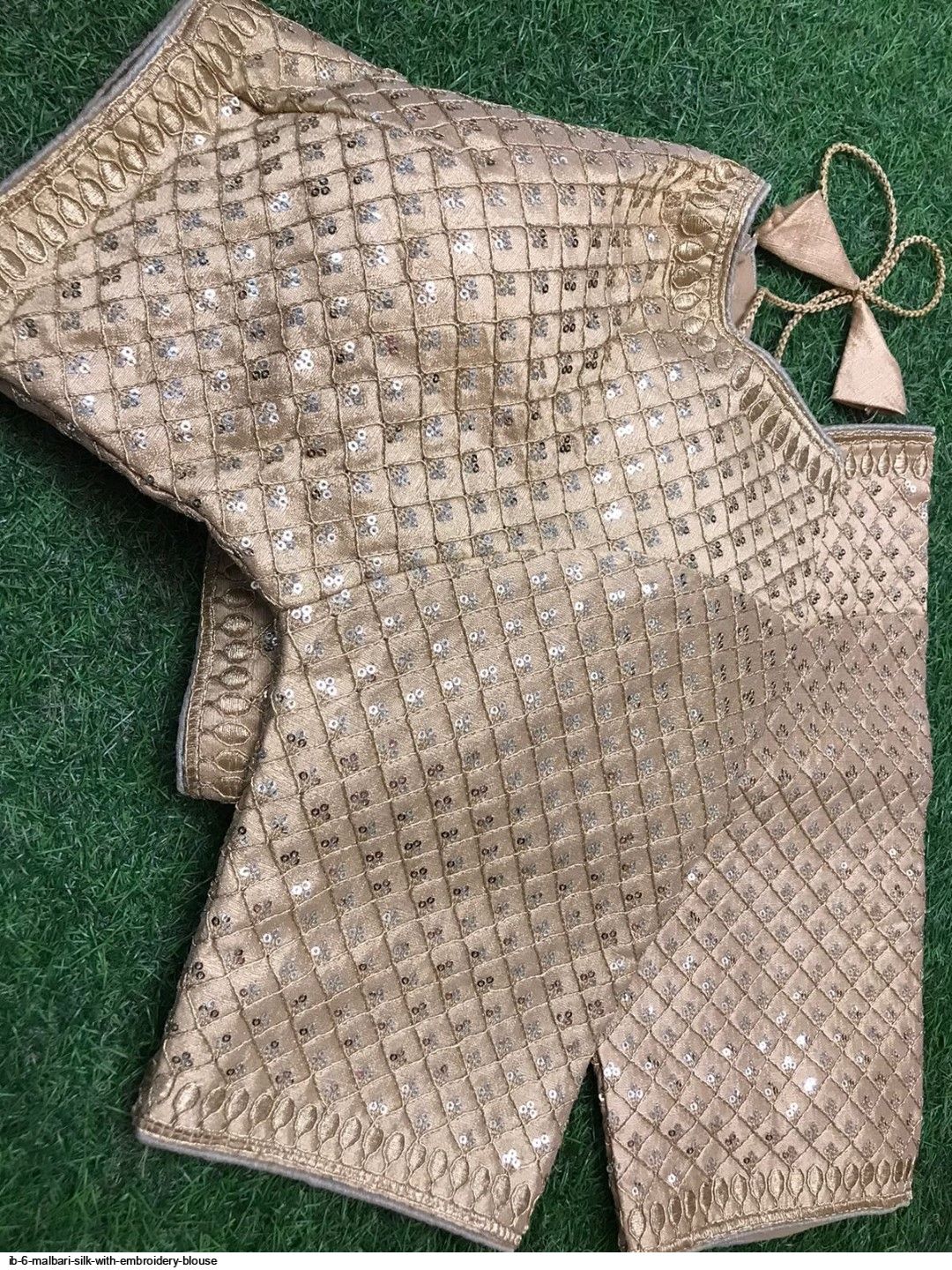 IB 6 MALBARI SILK WITH EMBROIDERY BLOUSE