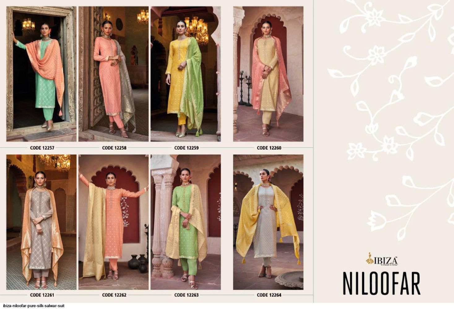 IBIZA NILOOFAR PURE SILK SALWAR SUIT