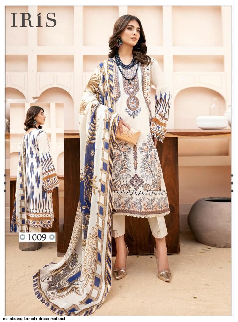 IRIS AFSANA KARACHI DRESS MATERIAL
