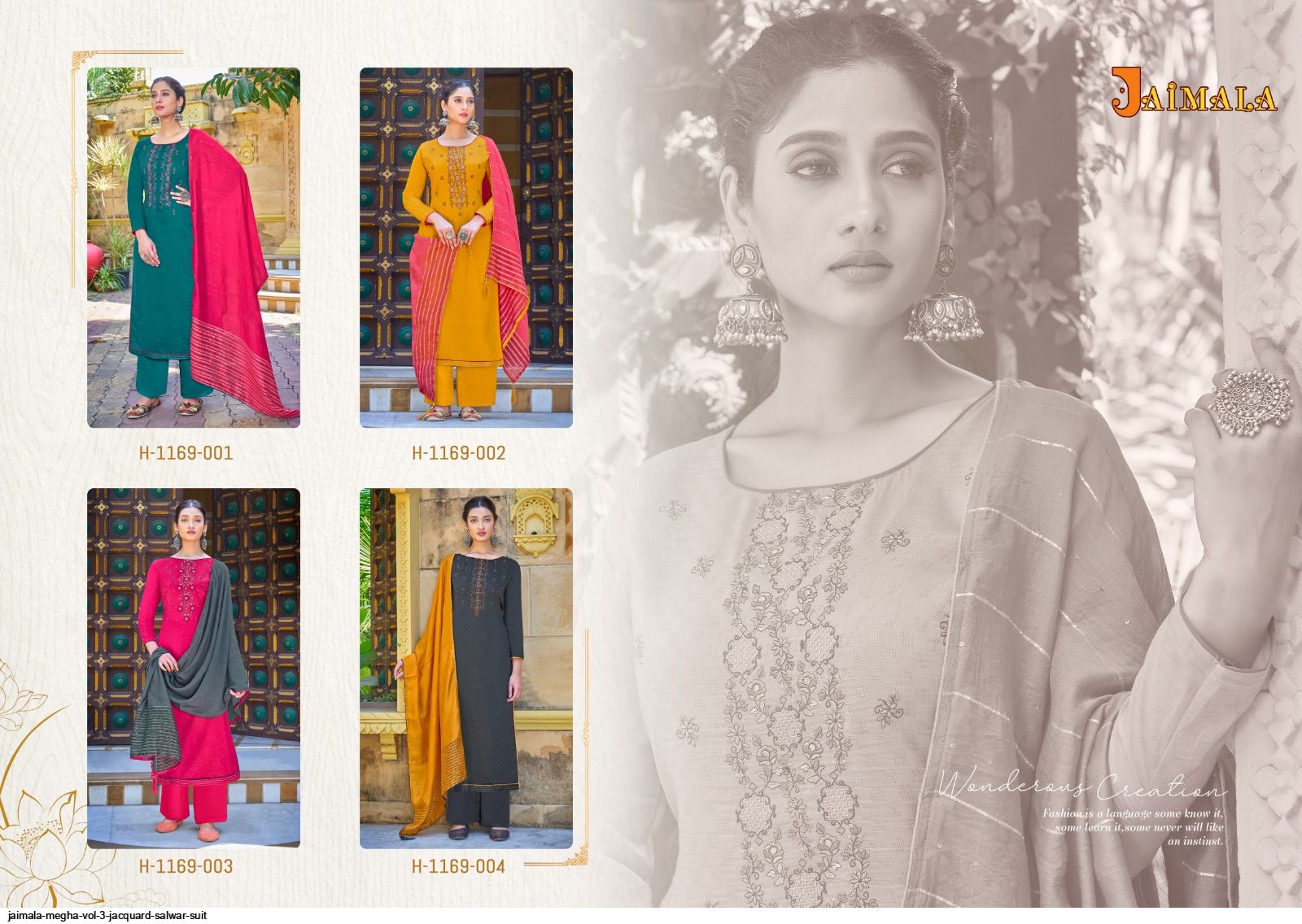 JAIMALA MEGHA VOL 3 Jacquard SALWAR SUIT