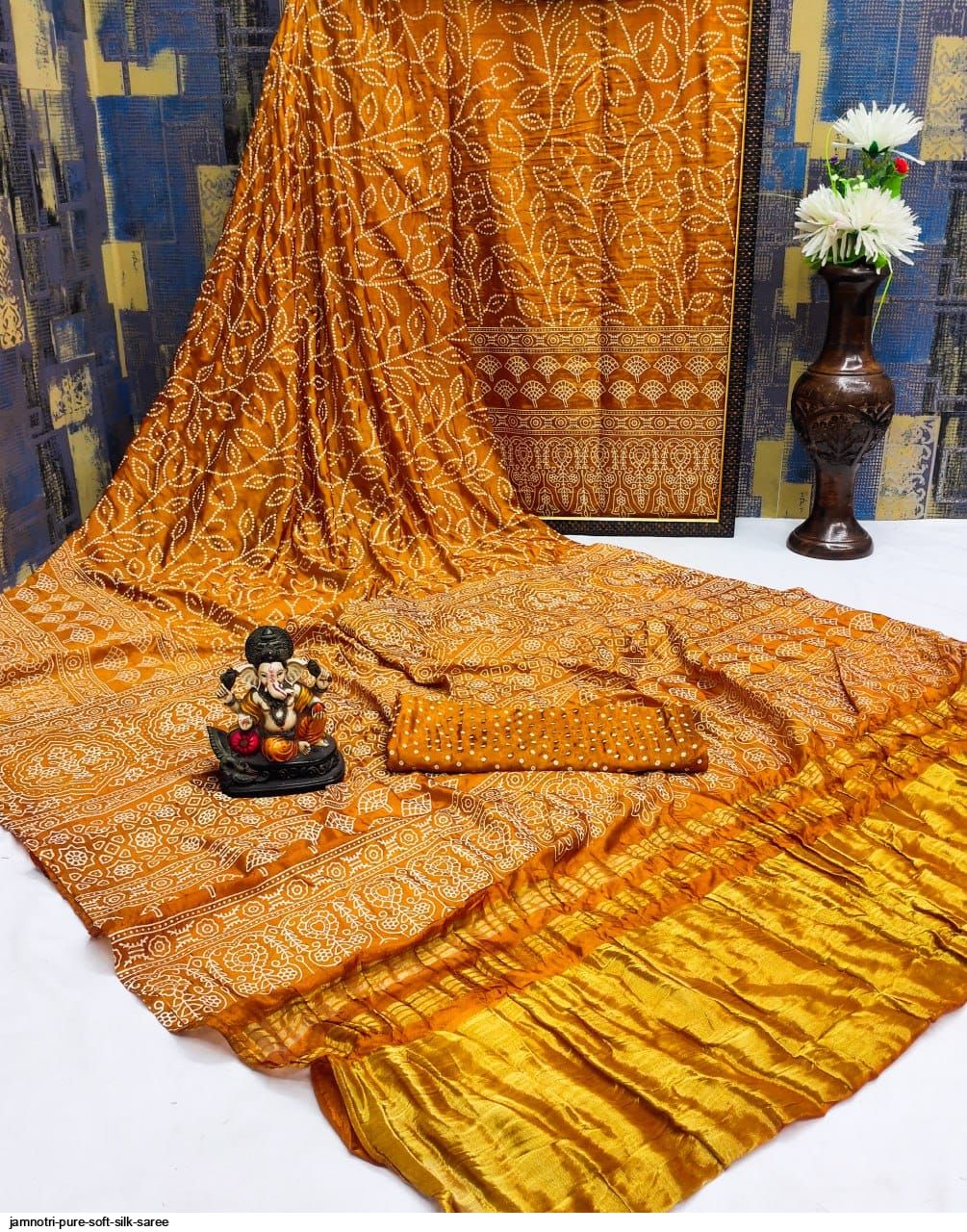 JAMNOTRI Pure Soft Silk saree