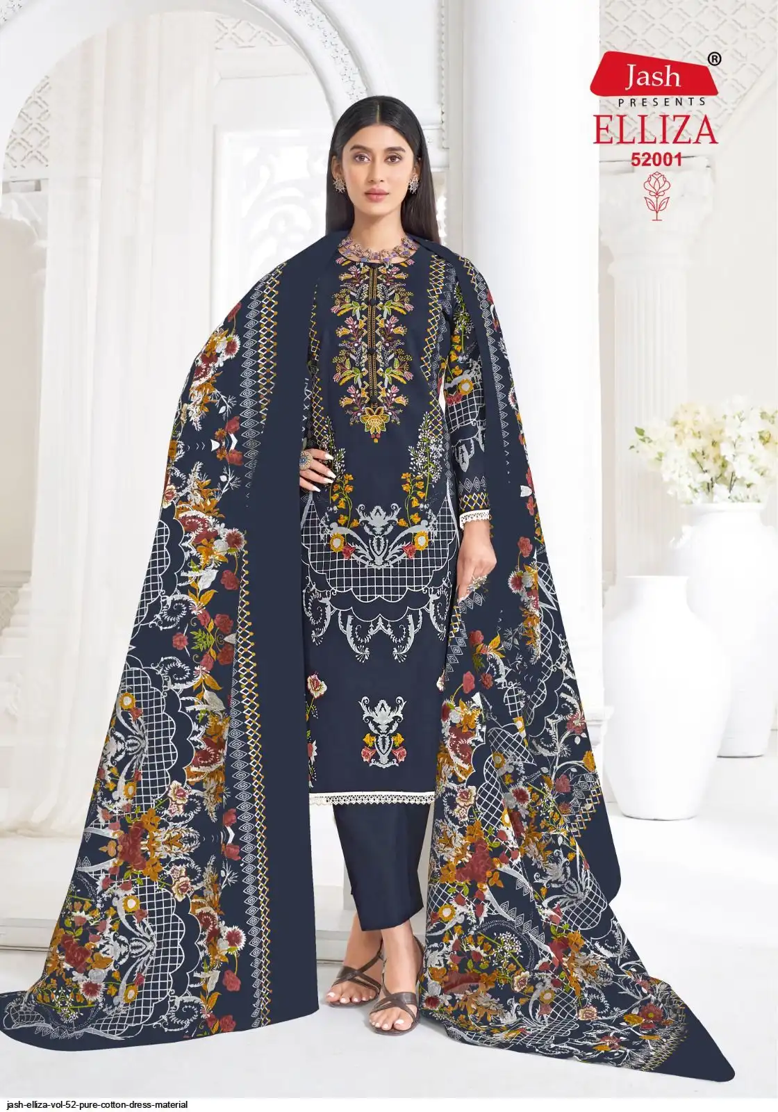 Jash Elliza Vol 52 Pure Cotton Dress Material Wholesale