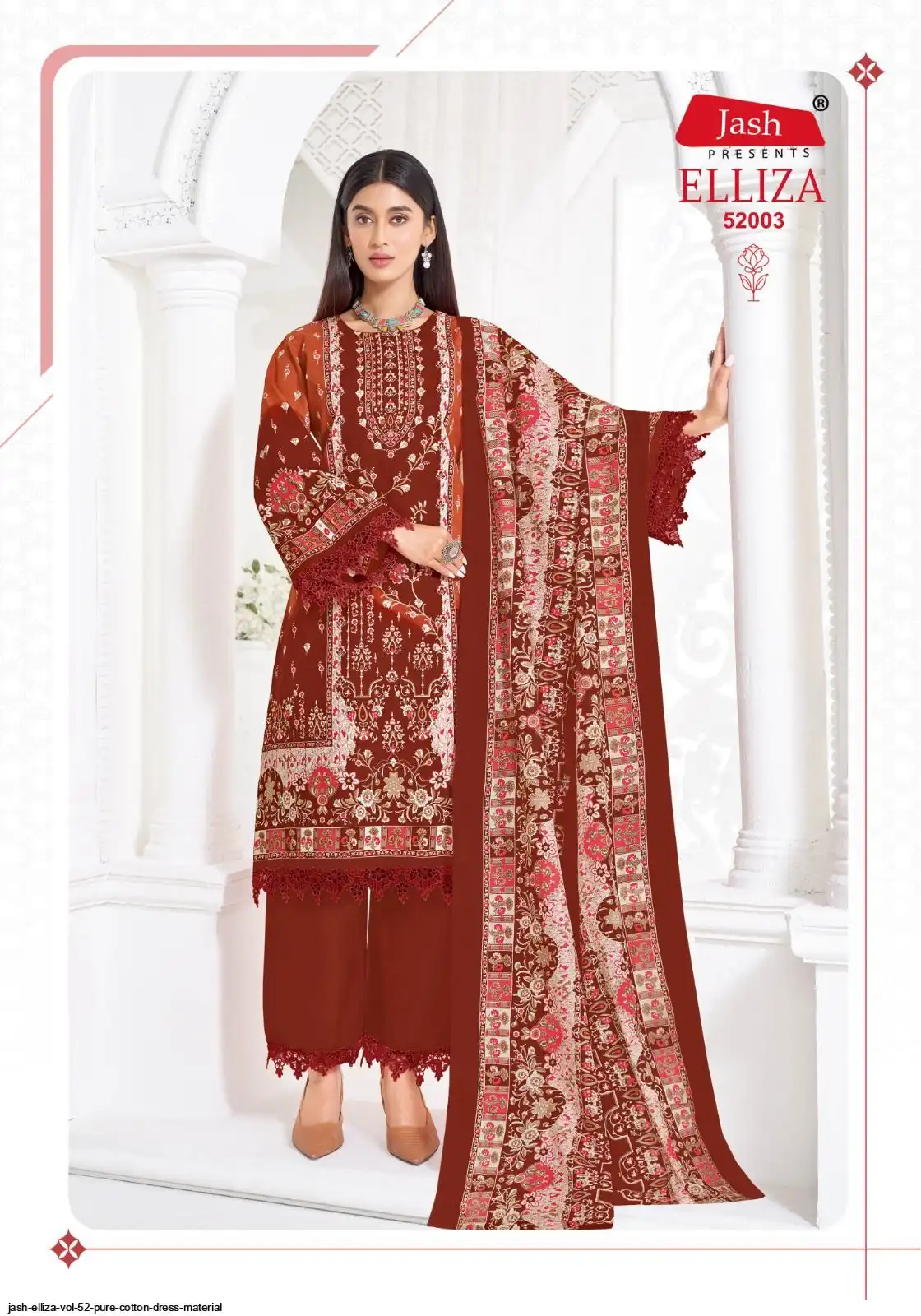 Jash Elliza Vol 52 Pure Cotton Dress Material Wholesale