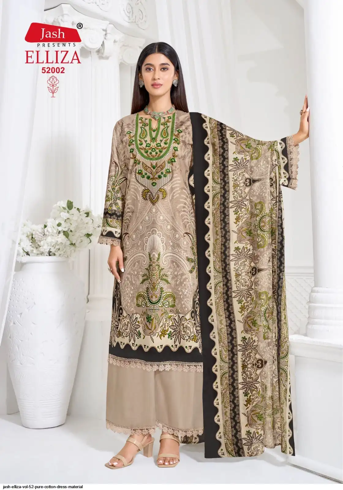 Jash Elliza Vol 52 Pure Cotton Dress Material Wholesale