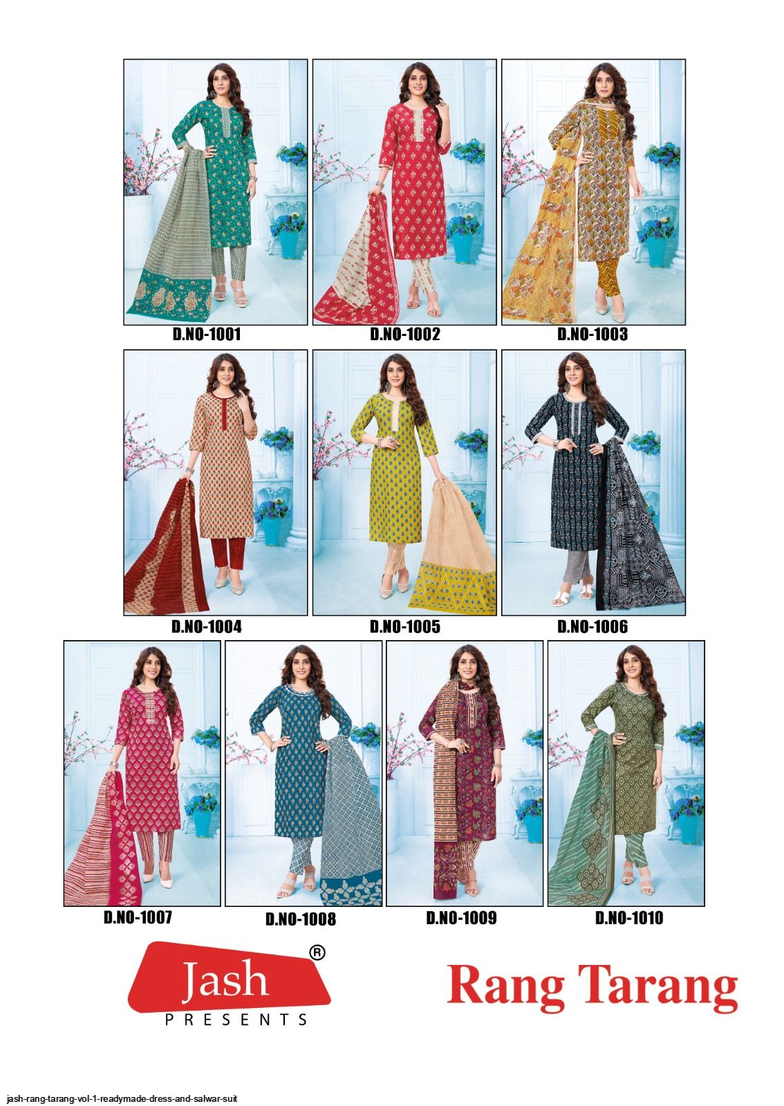 JASH RANG TARANG VOL 1 READYMADE DRESS AND SALWAR SUIT