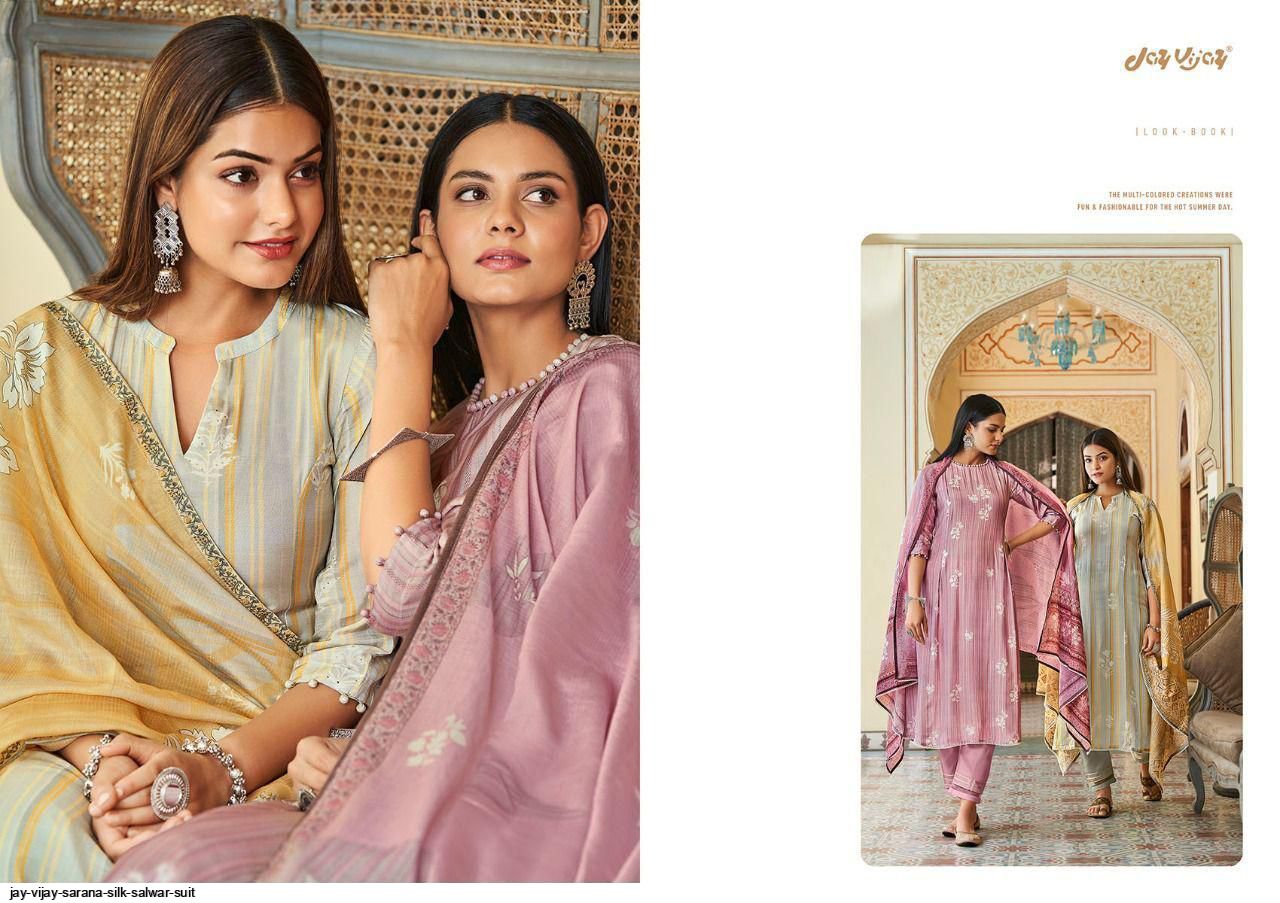 Jay Vijay Sarana Silk Salwar Suit