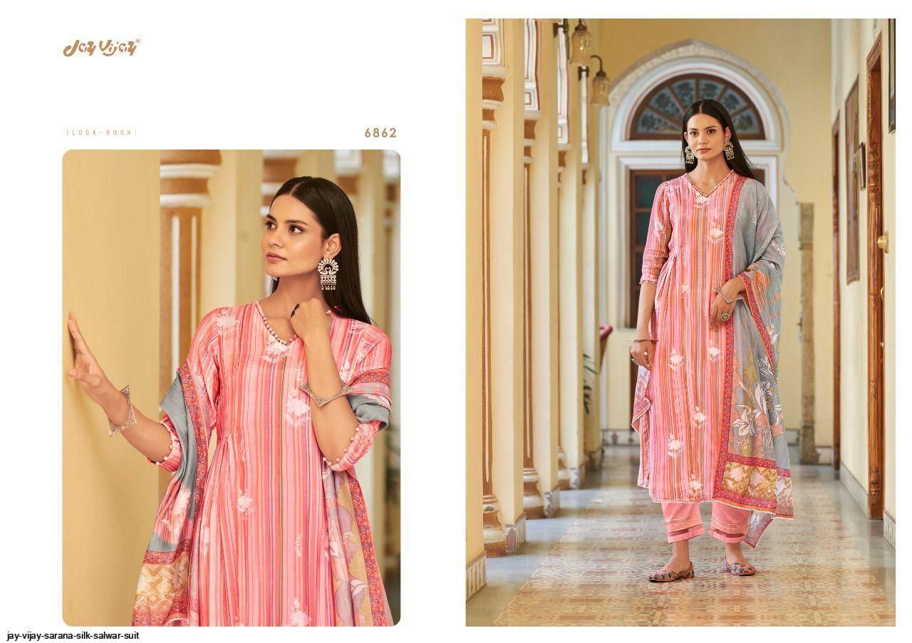 Jay Vijay Sarana Silk Salwar Suit