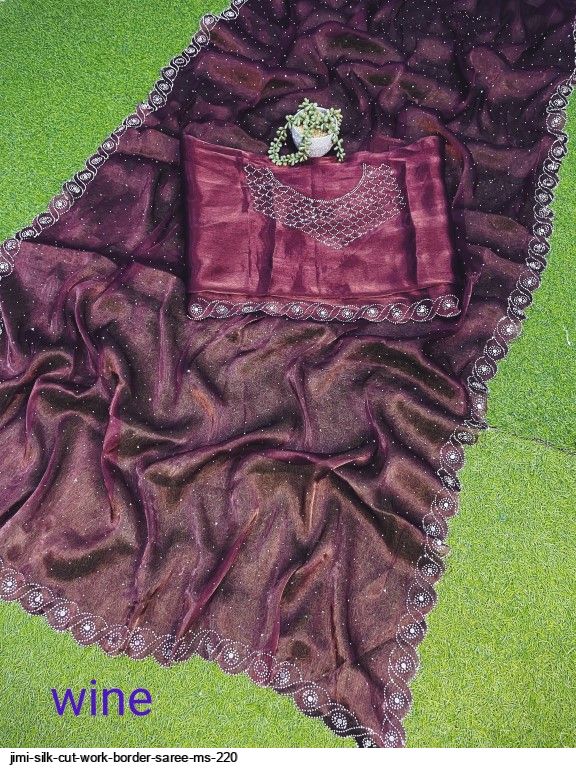 JIMI SILK CUT WORK BORDER SAREE MS 220