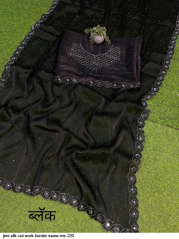 JIMI SILK CUT WORK BORDER SAREE MS 220