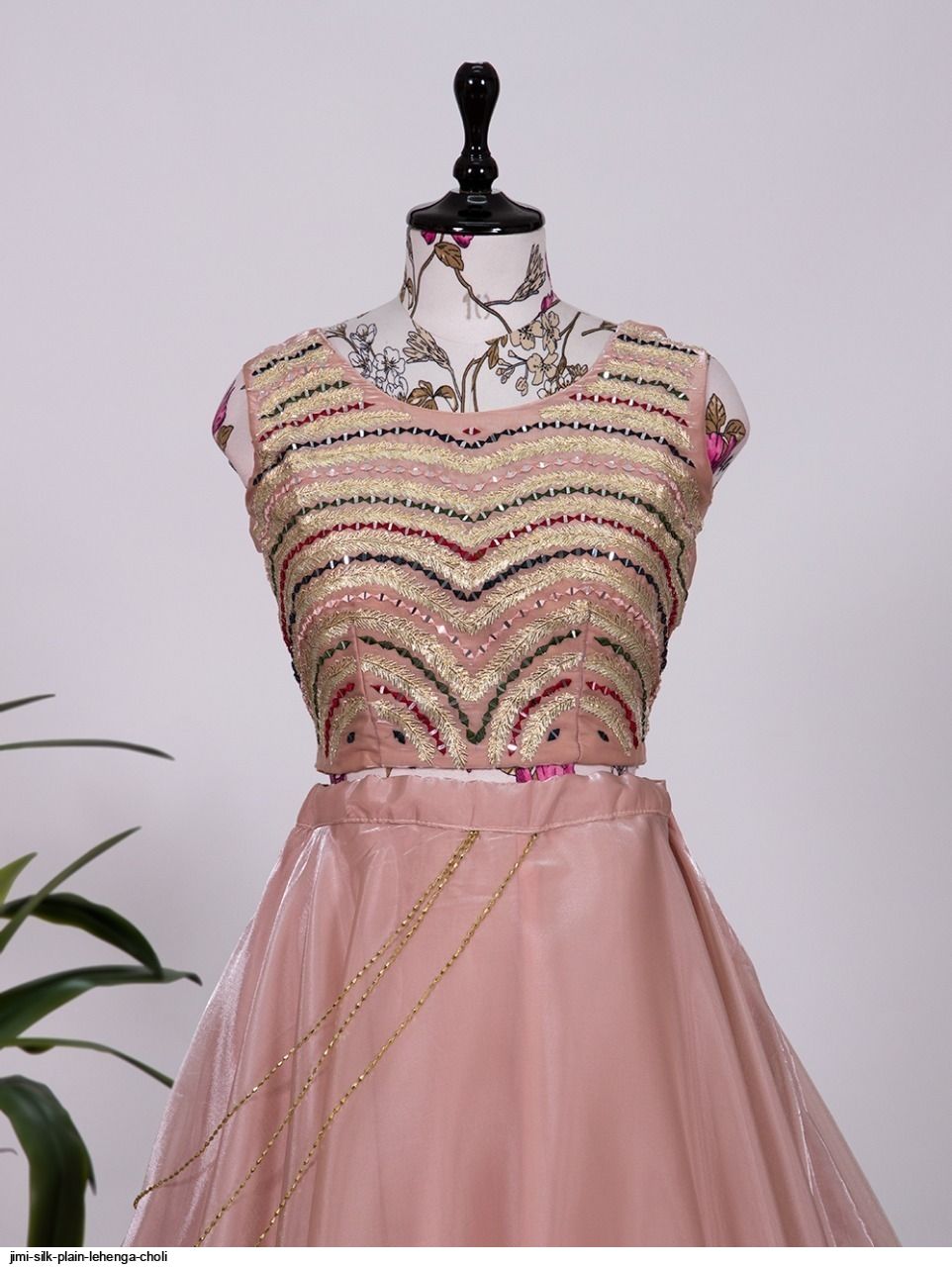 Jimi Silk Plain lehenga choli Jimi Silk Plain lehenga choli