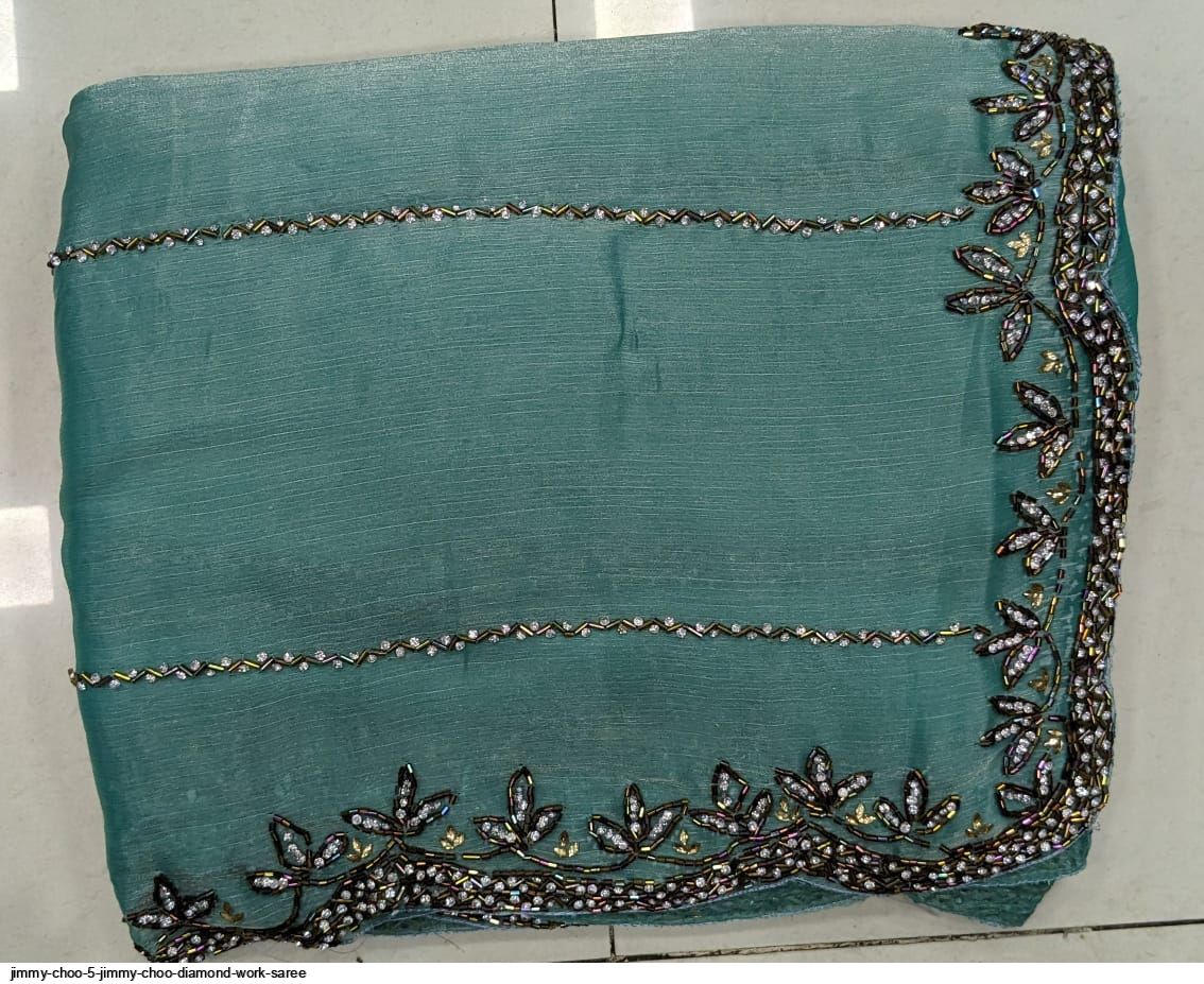 JIMMY CHOO 5 JIMMY CHOO DIAMOND WORK SAREE