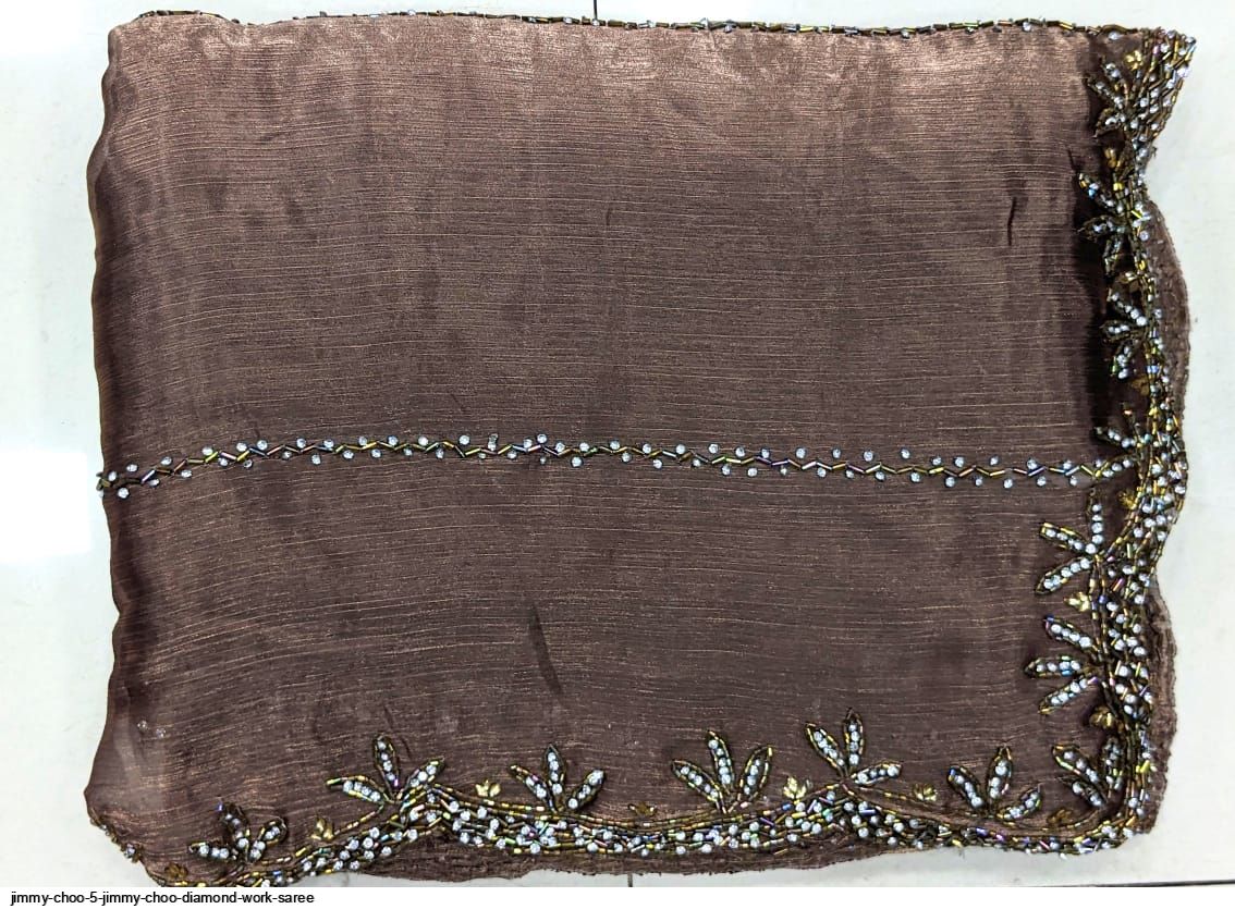 JIMMY CHOO 5 JIMMY CHOO DIAMOND WORK SAREE