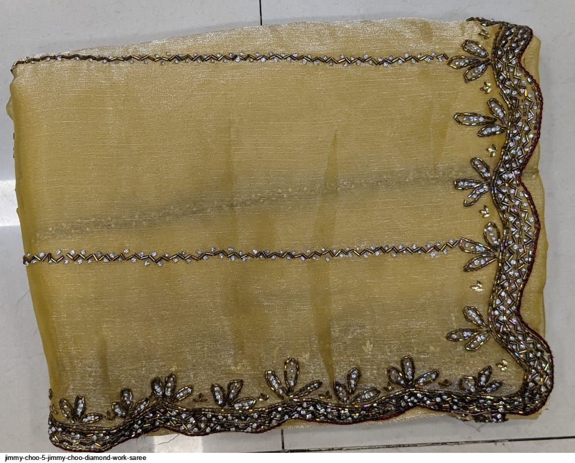 JIMMY CHOO 5 JIMMY CHOO DIAMOND WORK SAREE