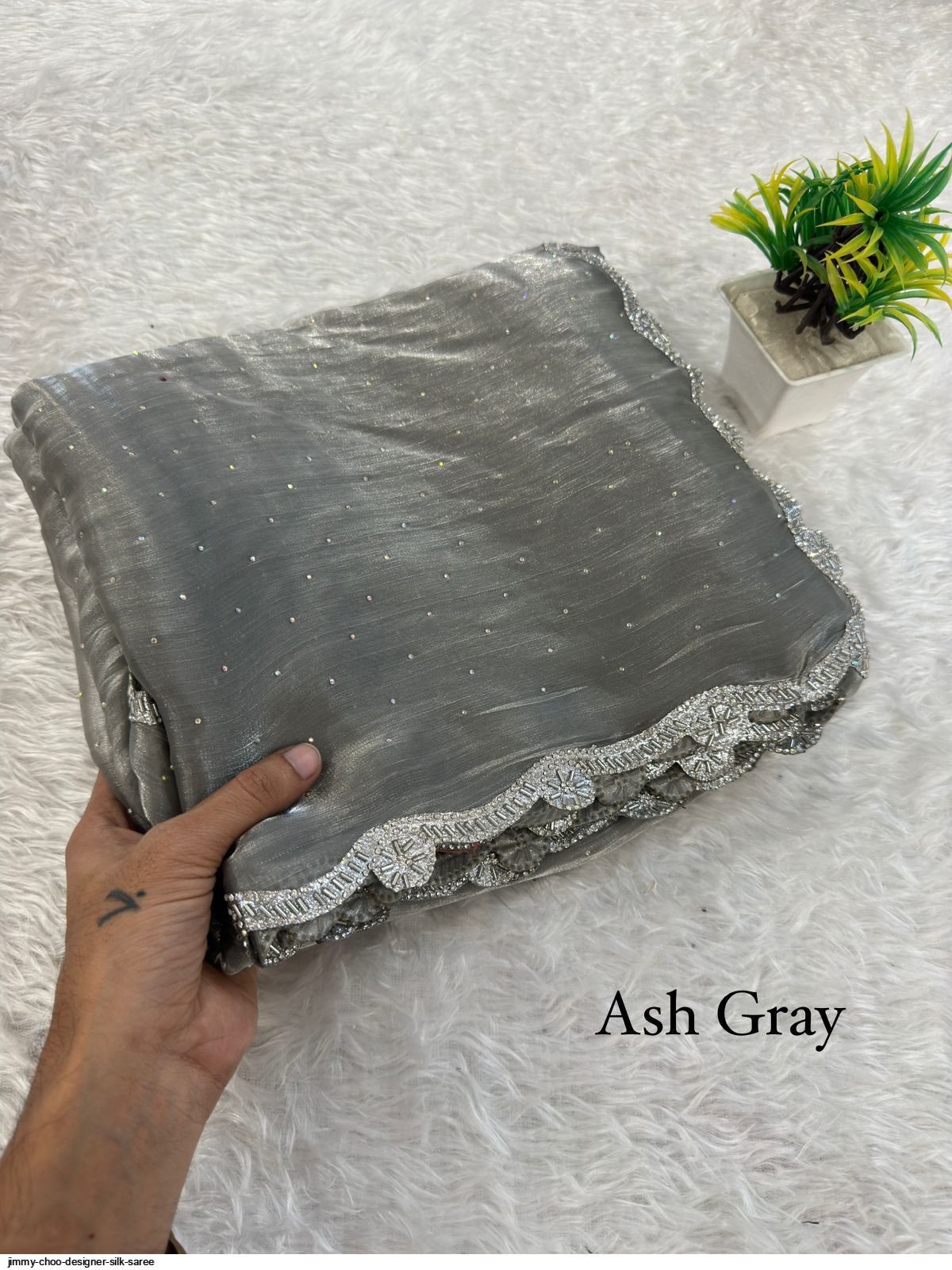 JIMMY CHOO DESIGNER SILK SAREE