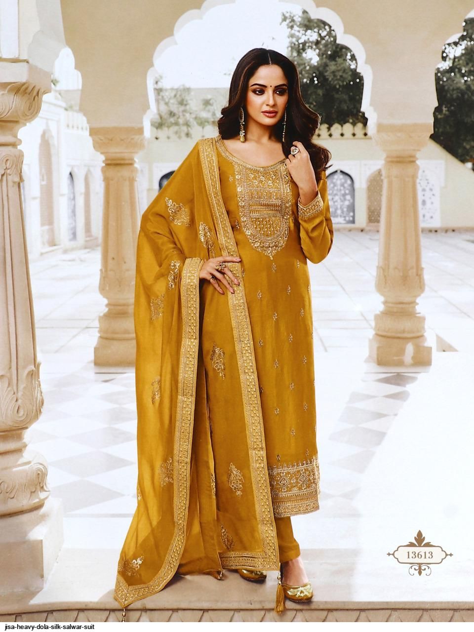 JISA Heavy Dola Silk salwar suit