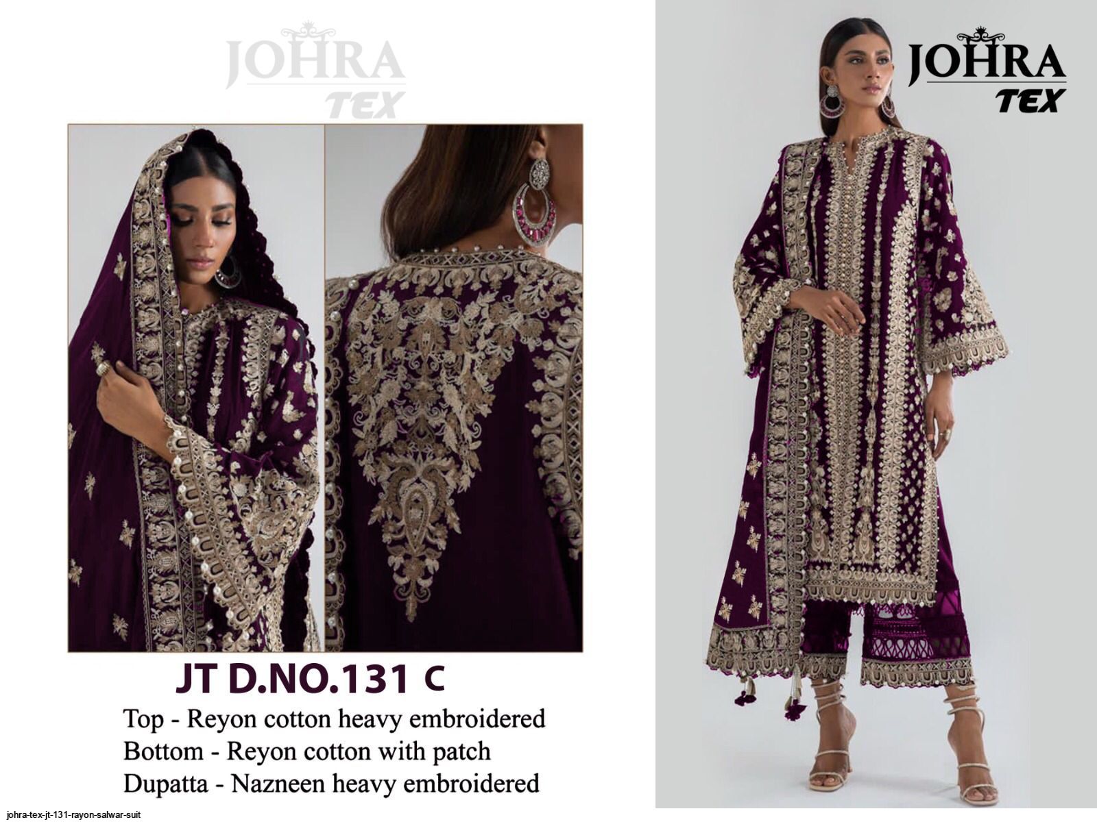 JOHRA TEX JT 131 Rayon salwar suit