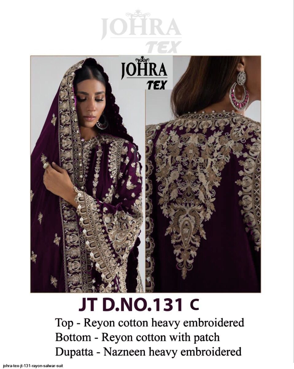 JOHRA TEX JT 131 Rayon salwar suit