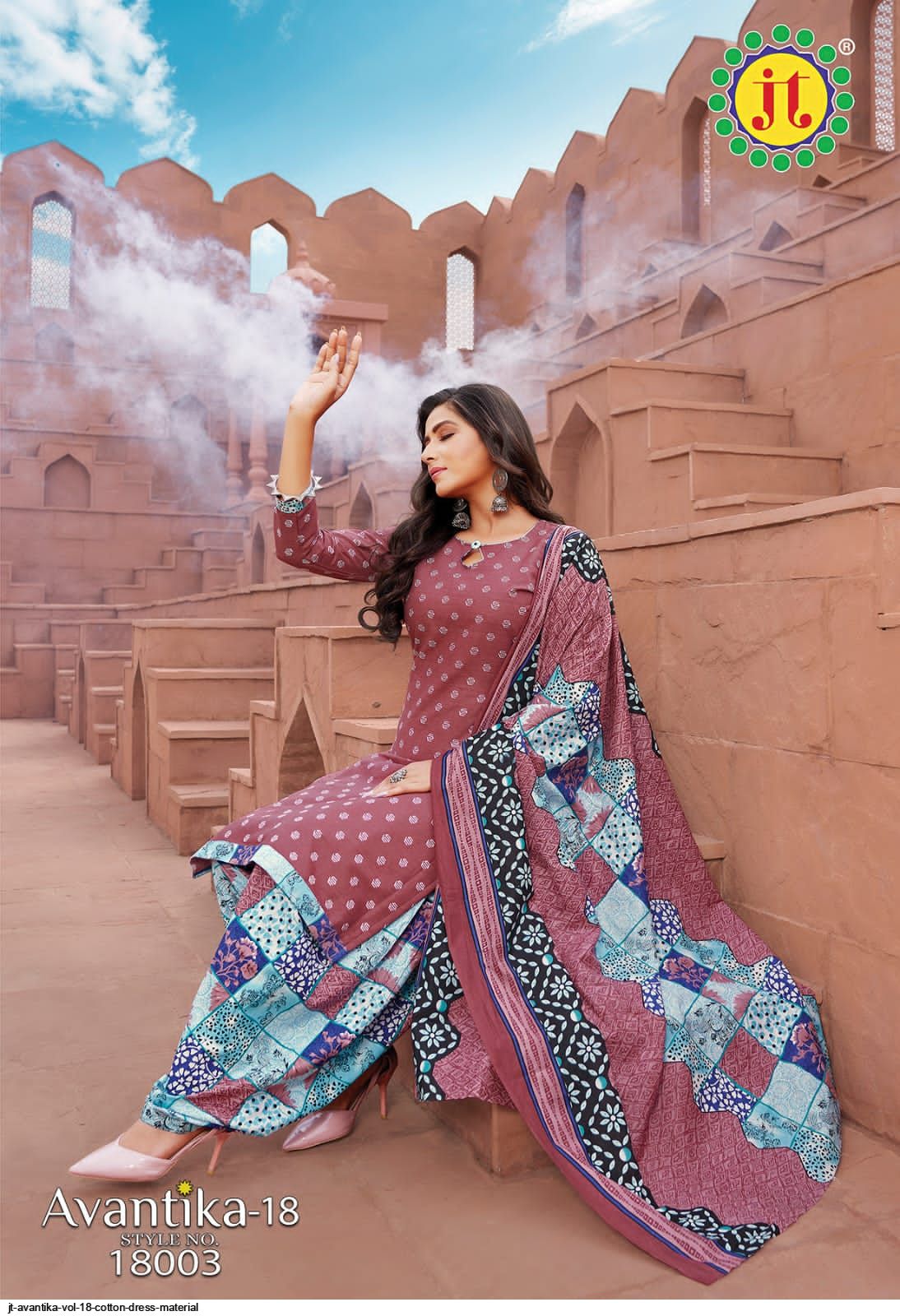 jt AVANTIKA vol 18 Cotton dress material