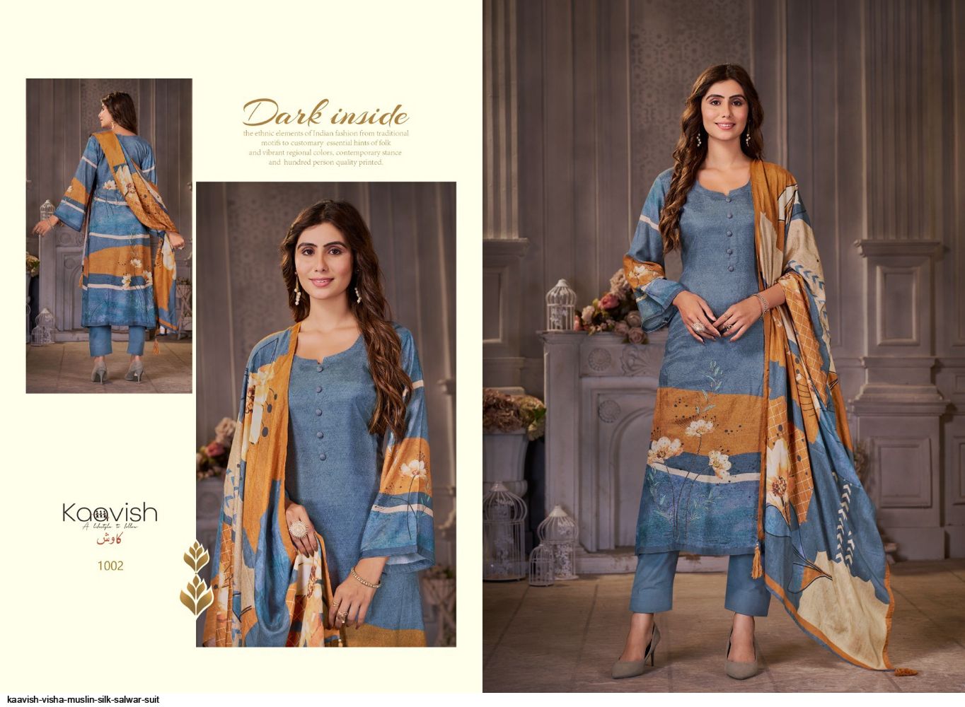 Kaavish visha Muslin silk salwar suit