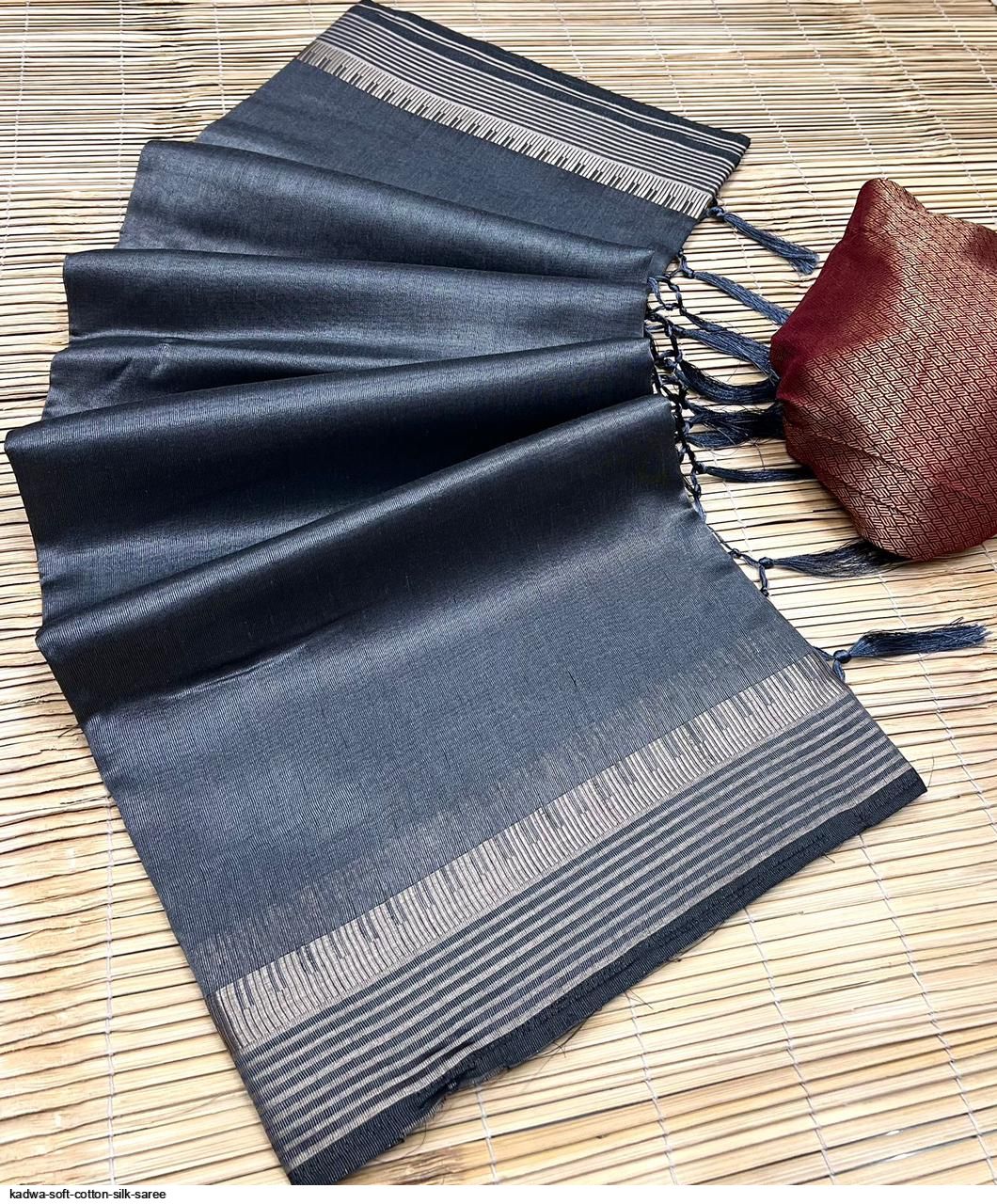 KADWA SOFT COTTON SILK SAREE