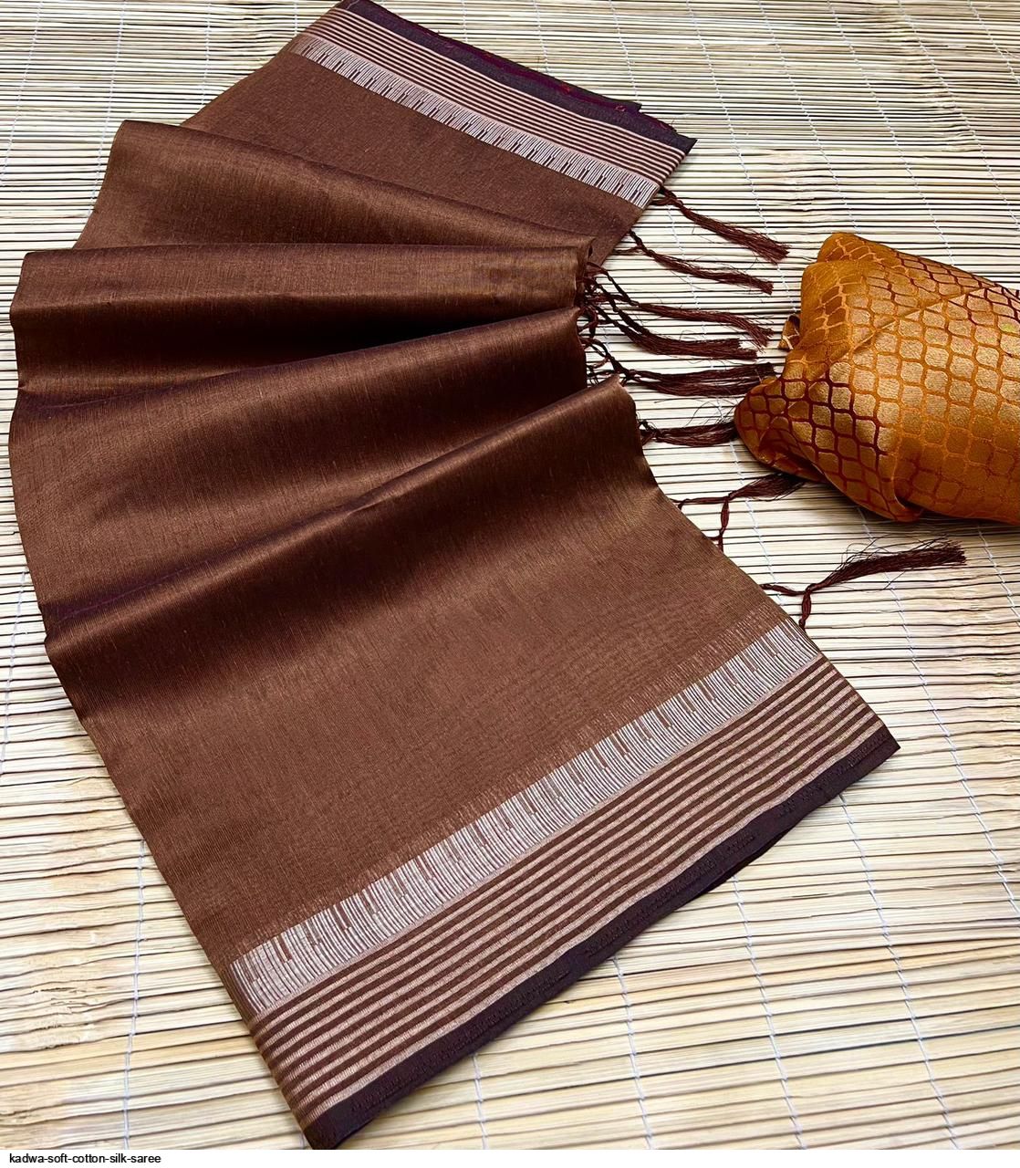 KADWA SOFT COTTON SILK SAREE