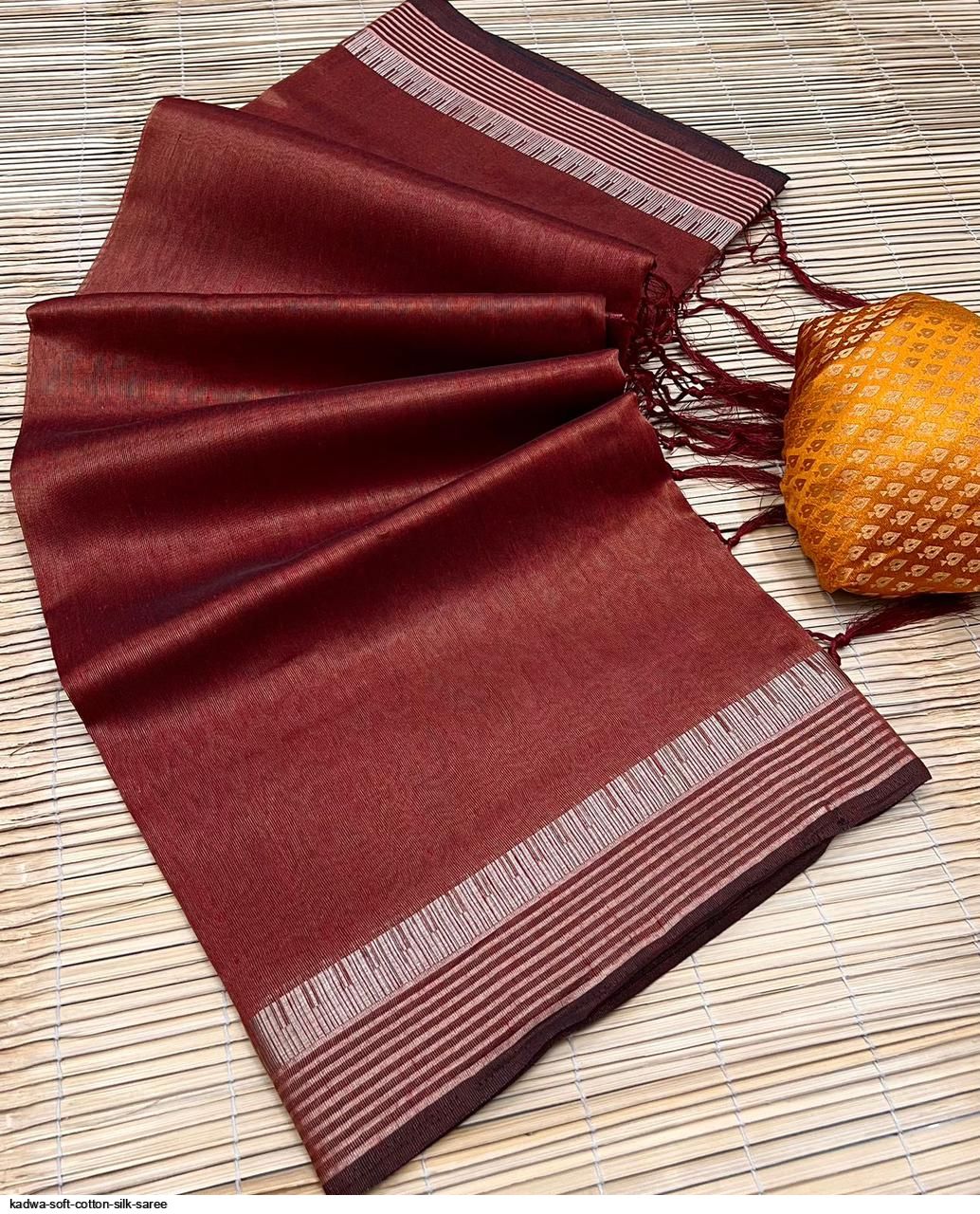 KADWA SOFT COTTON SILK SAREE