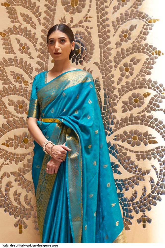 Kalandi SOFT SILK GOLDEN DESIGEN SAREE