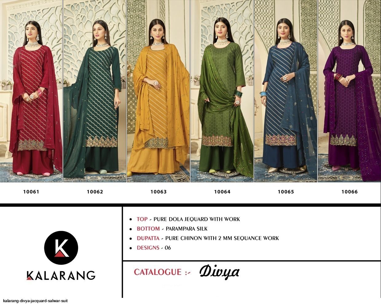 KALARANG DIVYA jacquard salwar suit