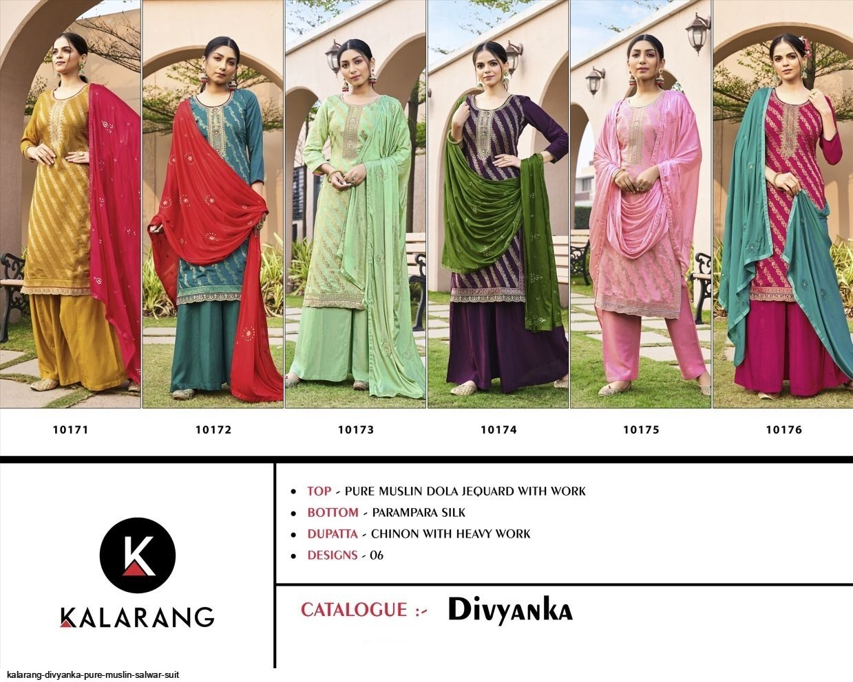 KALARANG DIVYANKA Pure Muslin SALWAR SUIT
