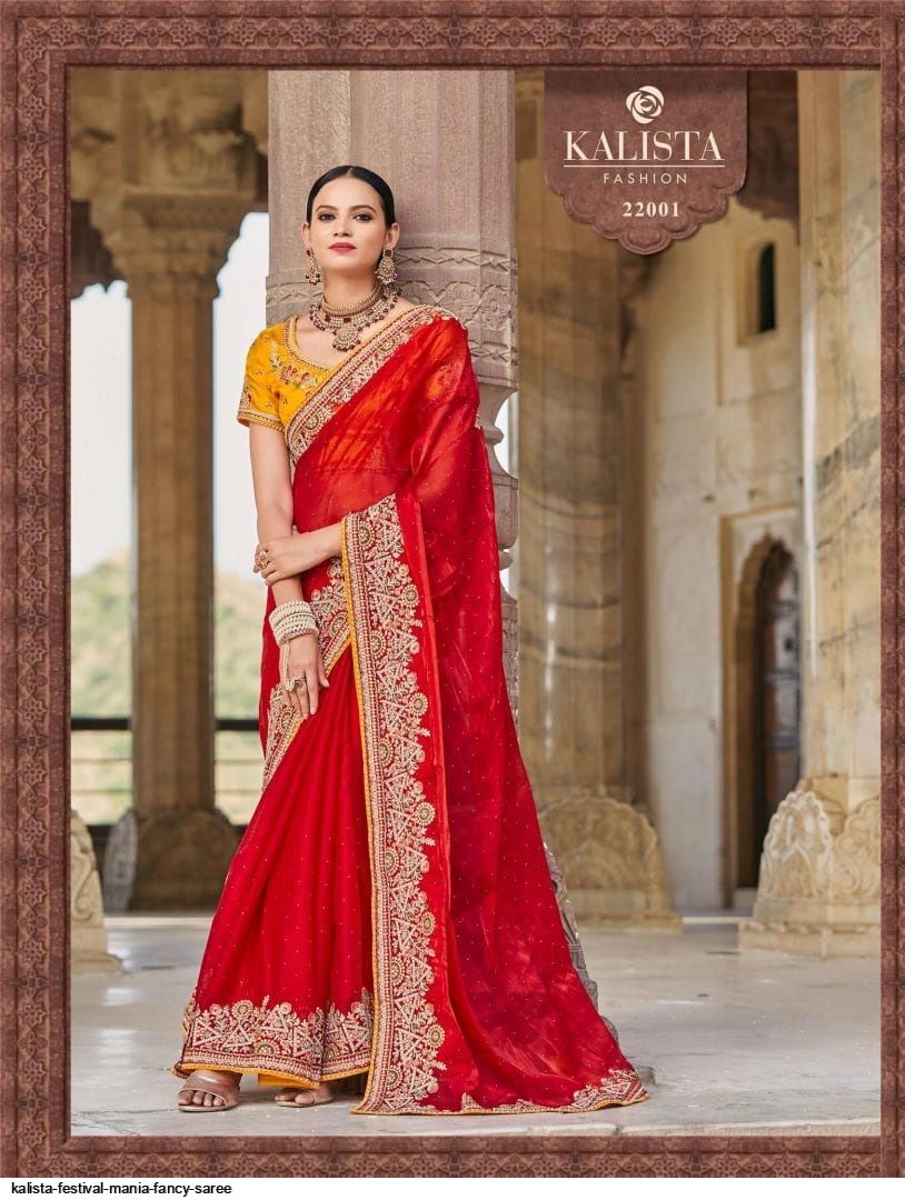 KALISTA FESTIVAL MANIA fancy saree