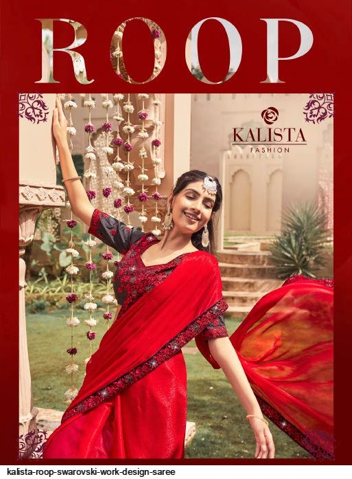 kalista ROOP Swarovski work DESIGN SAREE