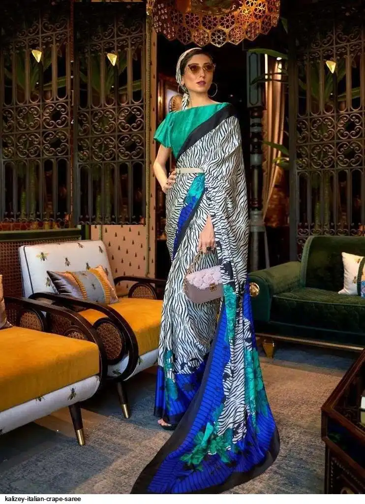 Kalizey Italian Crape saree