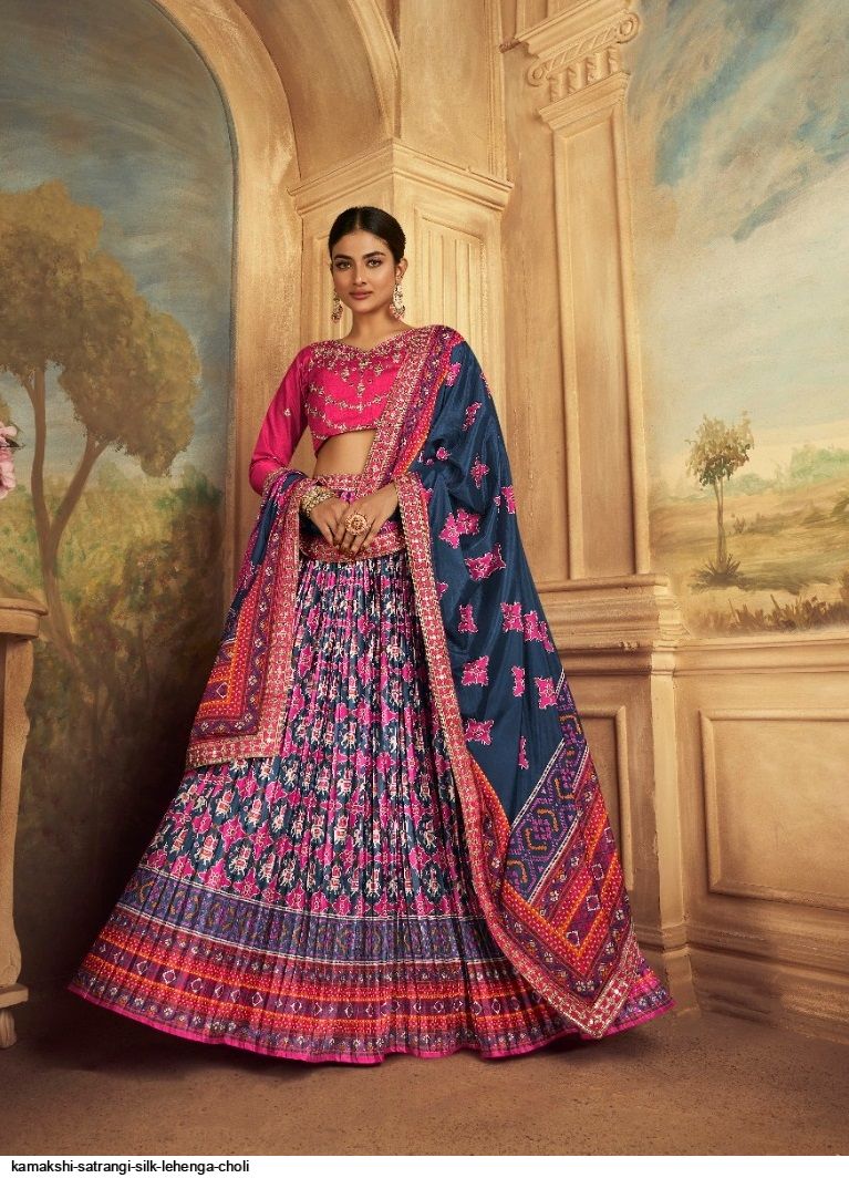KAMAKSHI SATRANGI SILK LEHENGA CHOLI