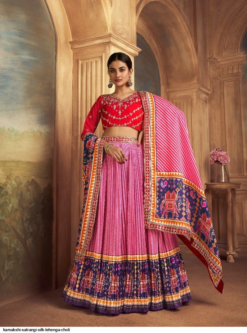 KAMAKSHI SATRANGI SILK LEHENGA CHOLI