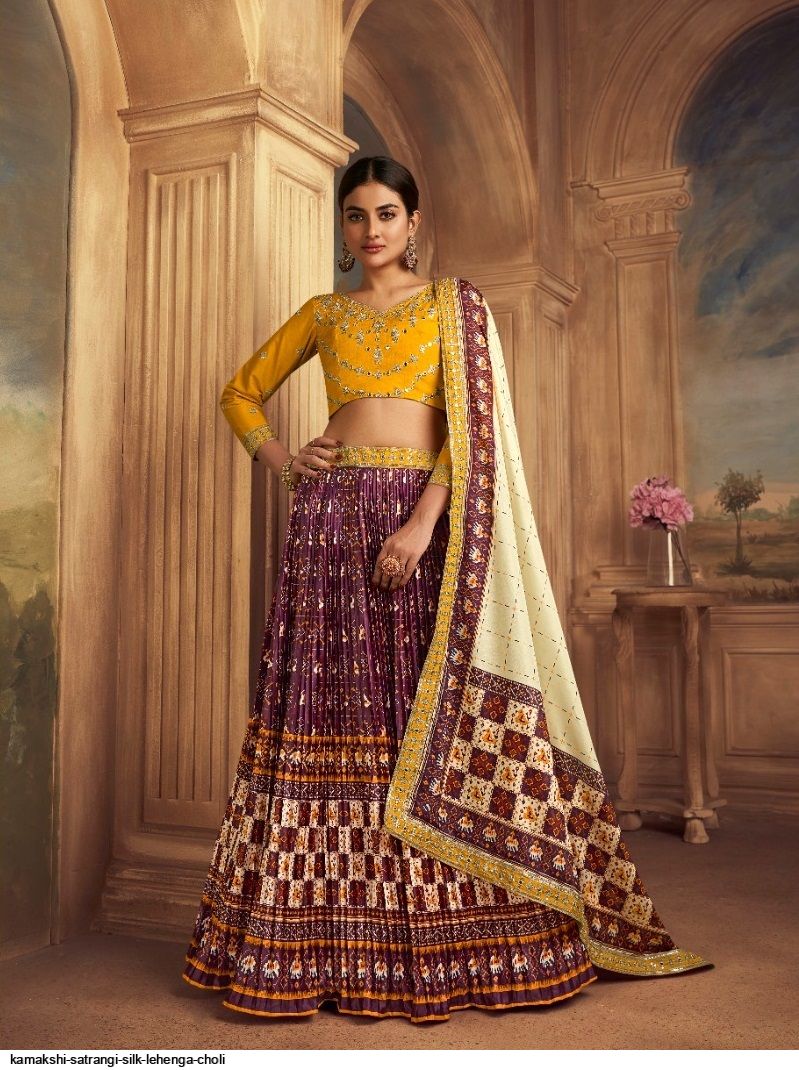 KAMAKSHI SATRANGI SILK LEHENGA CHOLI