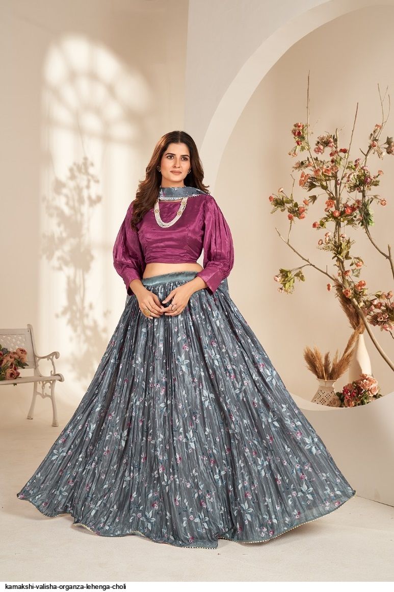 KAMAKSHI VALISHA organza lehenga choli