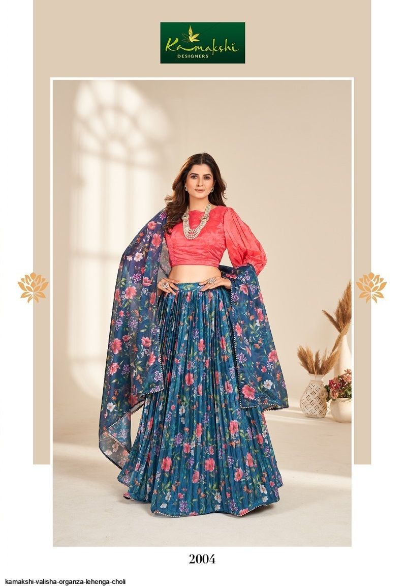 KAMAKSHI VALISHA organza lehenga choli
