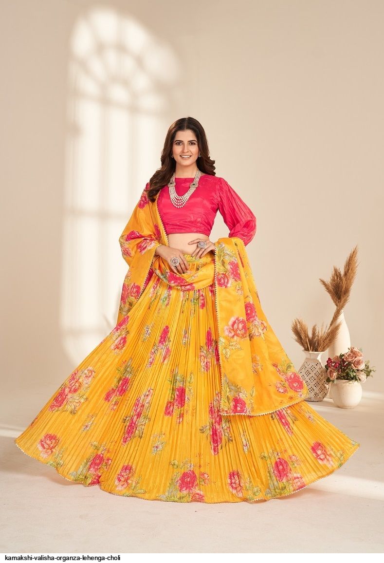 KAMAKSHI VALISHA organza lehenga choli