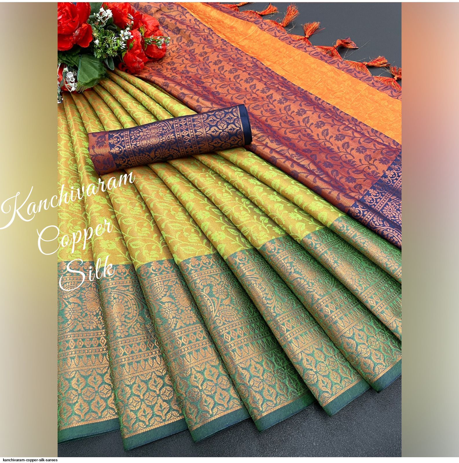 KANCHIVARAM COPPER SILK sarees