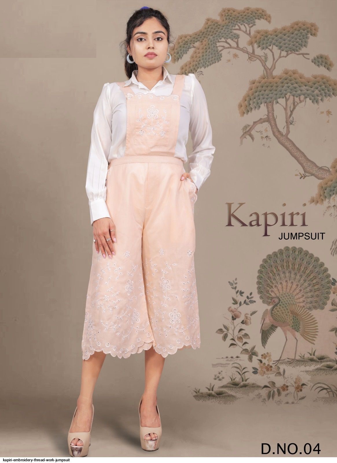 KAPIRI Embroidery Thread work JUMPSUIT