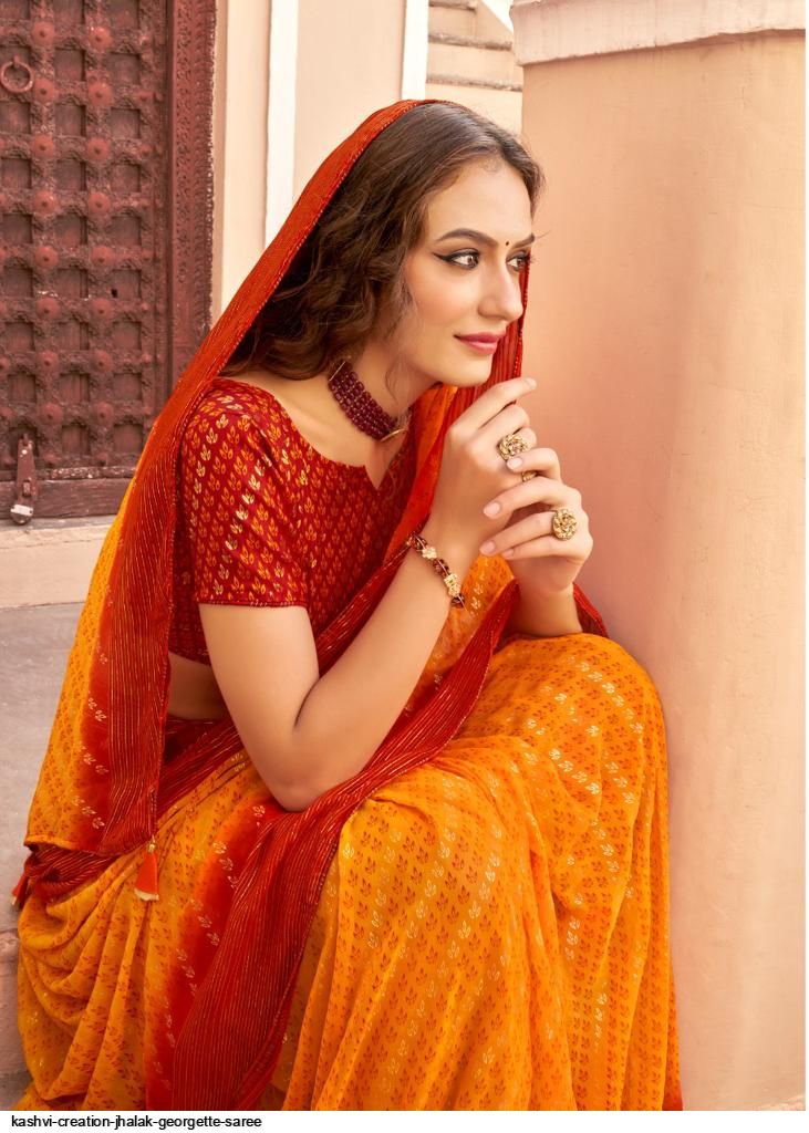 KASHVI CREATION JHALAK GEORGETTE SAREE