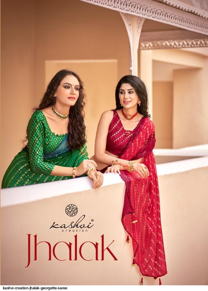 KASHVI CREATION JHALAK GEORGETTE SAREE